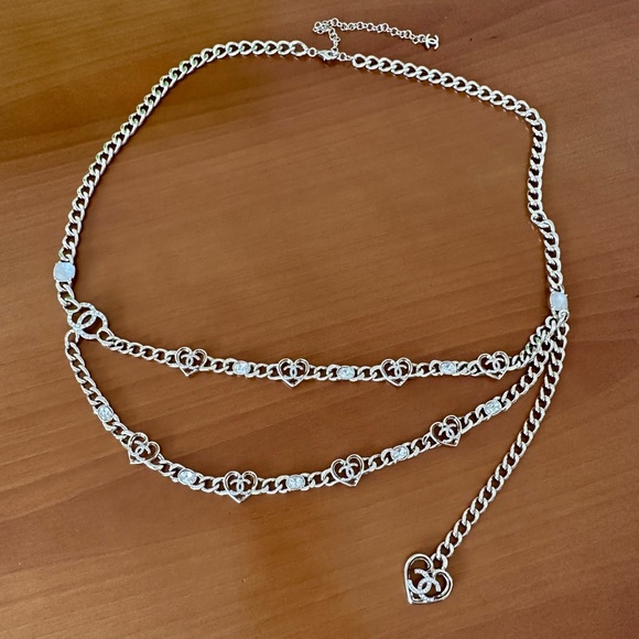 CHANEL | Accessories | Chanel Chain Belt C23 223 Collection With Hearts ...